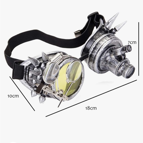 Accessories | Steampunk Spiked Goggles Loupe Eyewear Halloween Cosplay ...